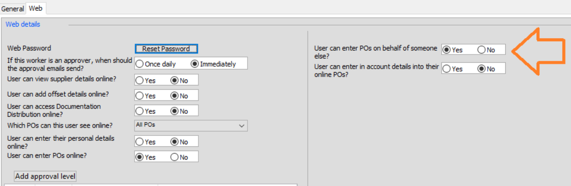 How to grant the ability for a crew member to raise a PO on behalf of ...